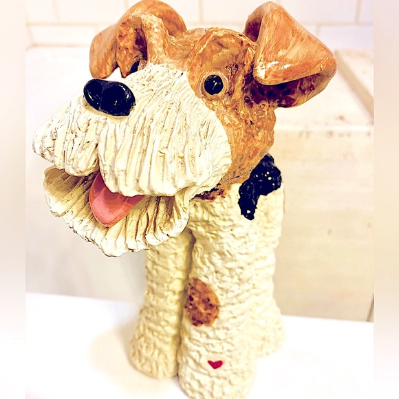 Exhart | Accents | Exhart Brown And Cream Spotted Wiggle Tail Dog ...